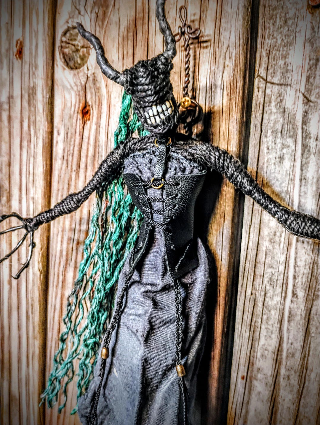 Voodoo Wiccan Altar Doll Pose Able Wall Hanging Witch - Etsy