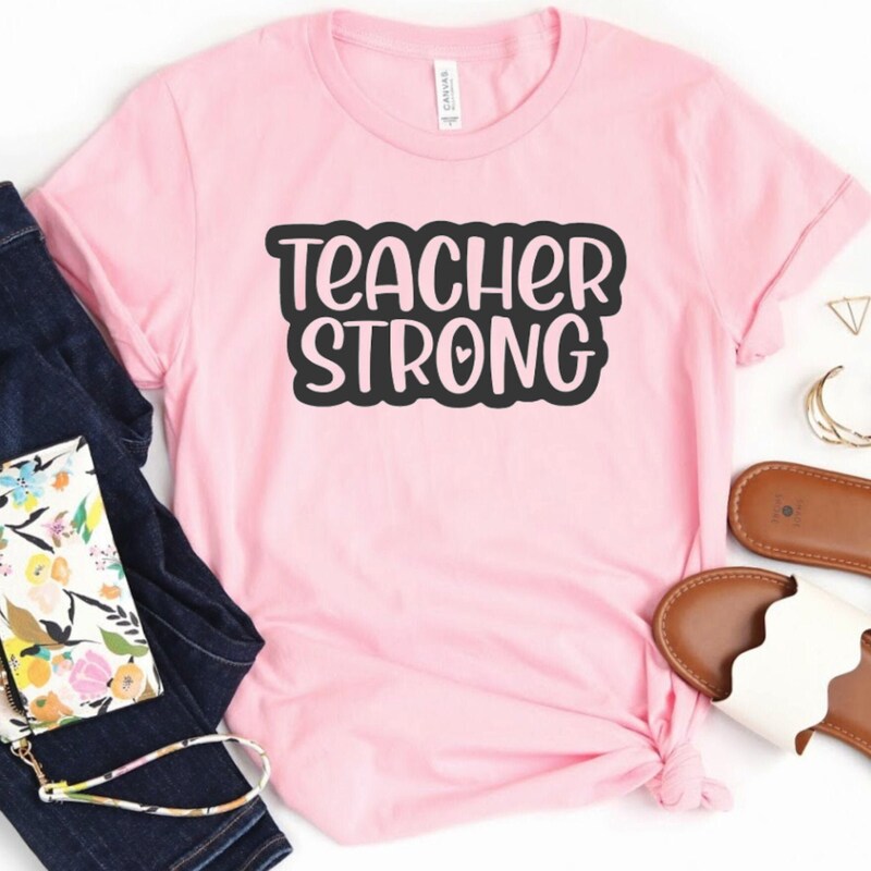 Teacher Strong Svg - Etsy