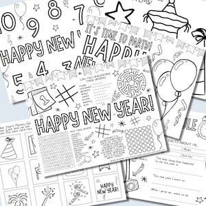 New Year's Activity Pack - New Year's Eve Activities - New Year's Eve ...