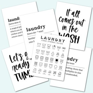 Laundry Room Printables - Laundry Room Sign - Laundry Printable Art ...