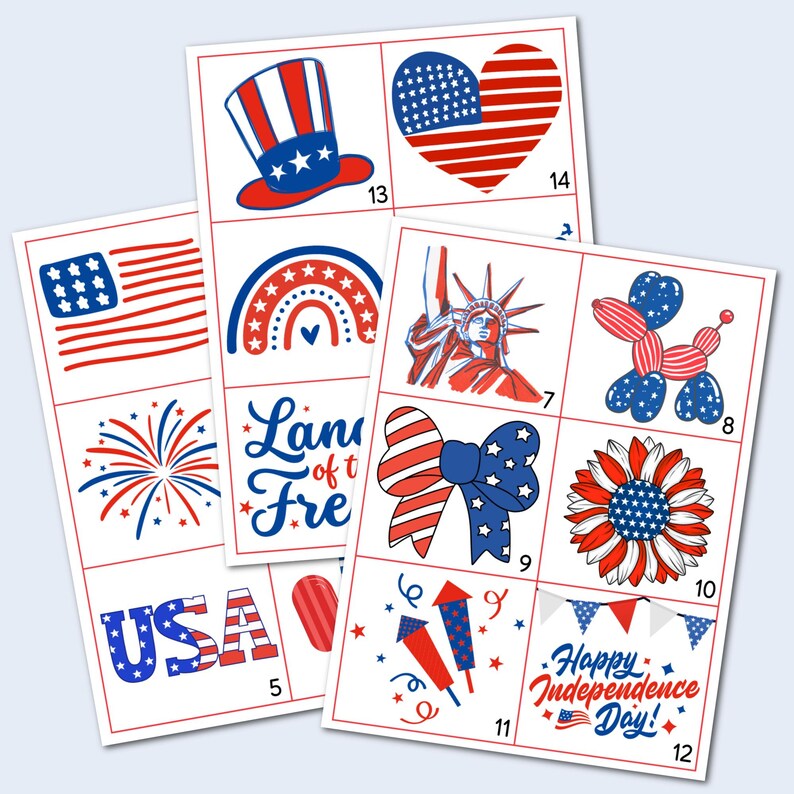 4th of July Scavenger Hunt, Fourth of July Scavenger Hunt, Patriotic ...