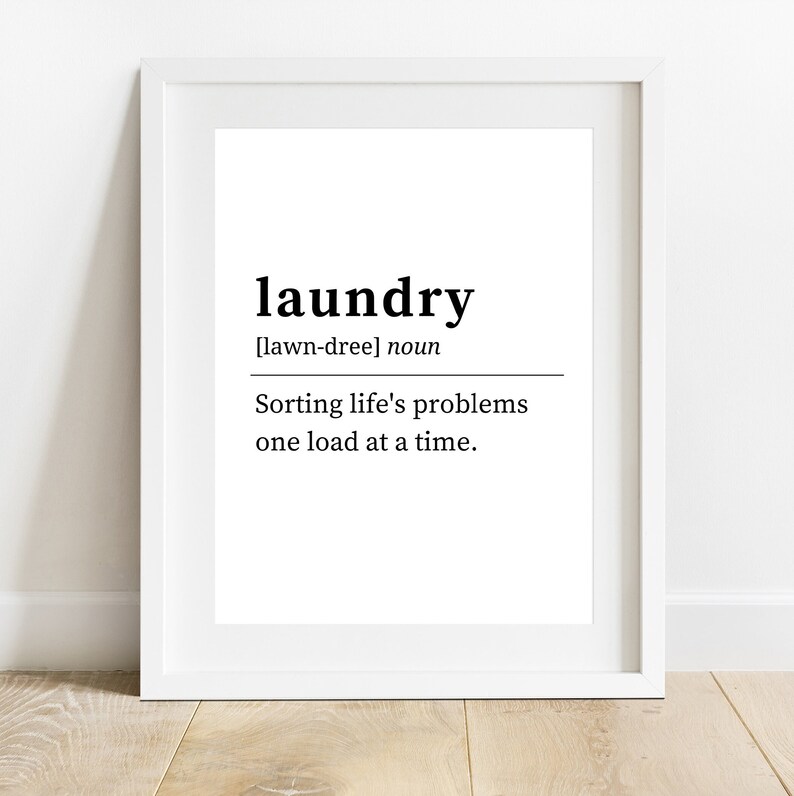 Laundry Room Printables - Laundry Room Sign - Laundry Printable Art ...