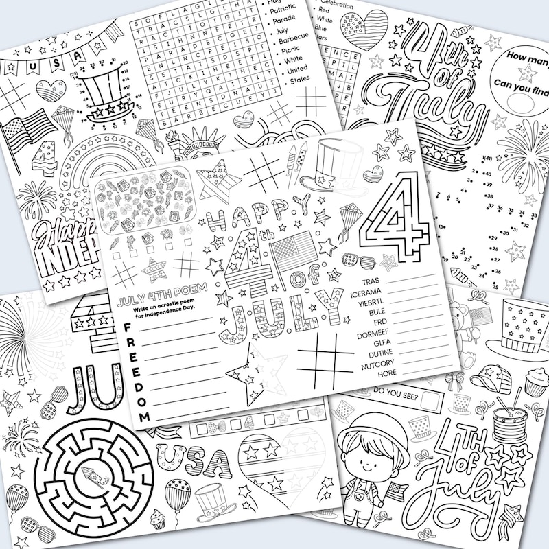 4th of July Placemat - Etsy