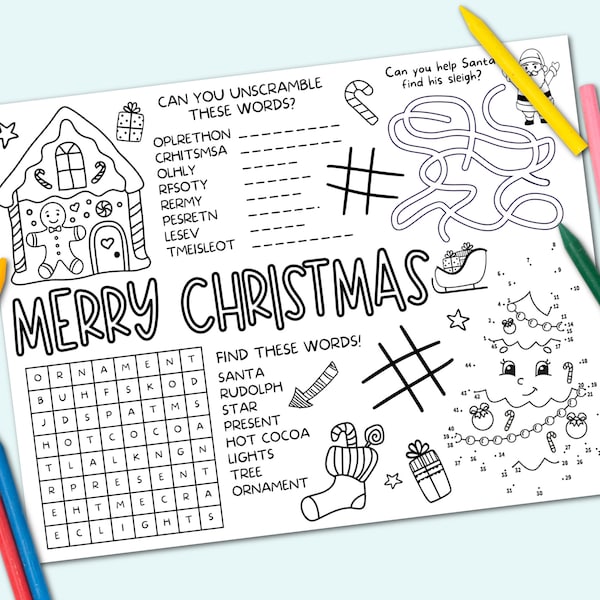Christmas Placemats - Etsy