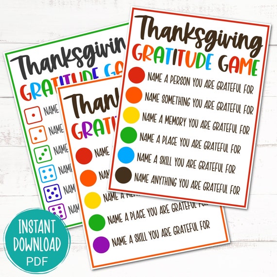 Thanksgiving Gratitude Game M&M Gratitude Game Skittles | Etsy
