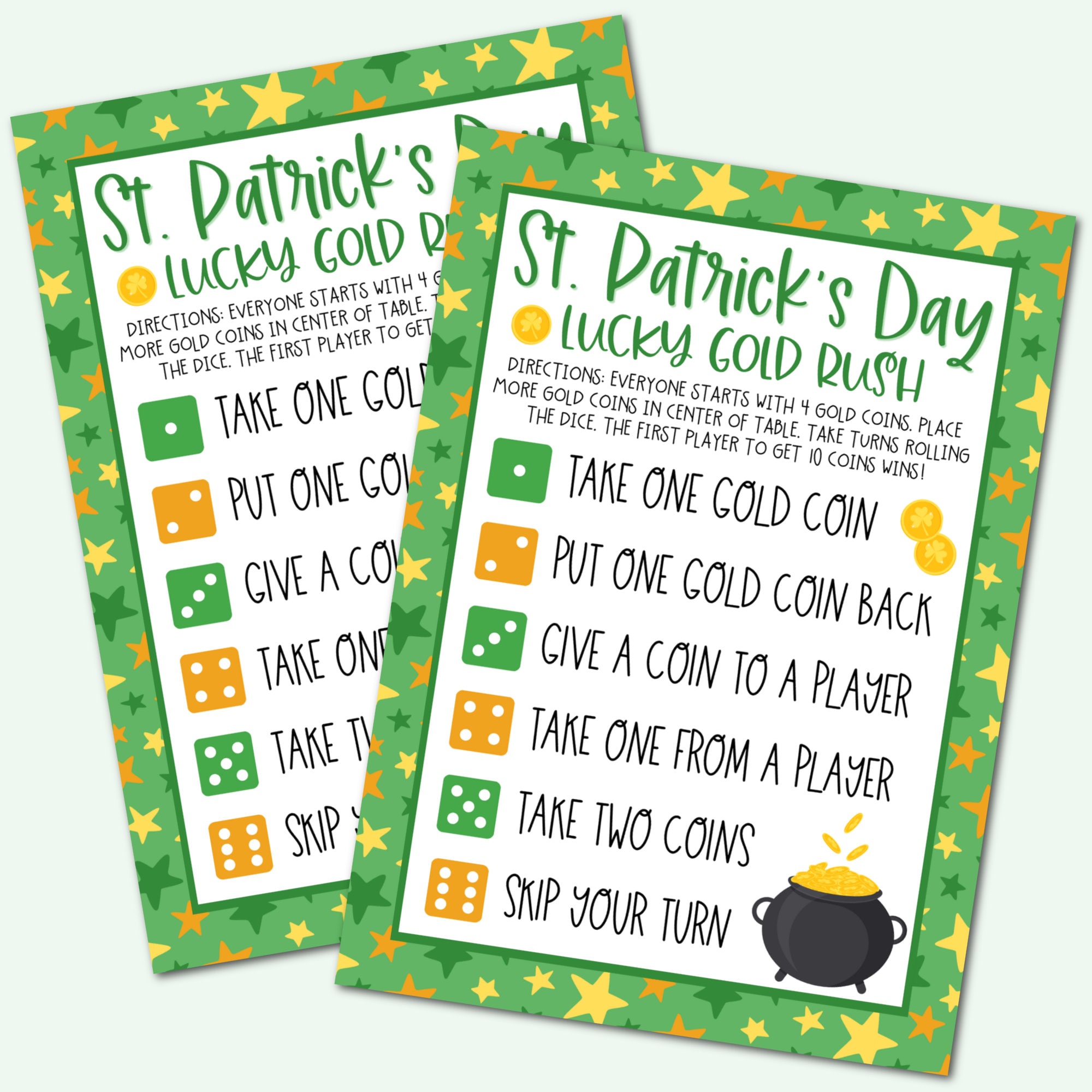 St. Patrick's Day Game - Printable St. Patrick's Day Game - St Patricks ...