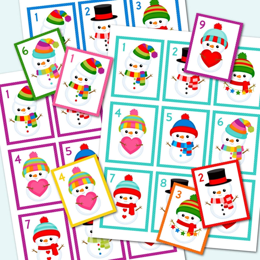 Snowman Scavenger Hunt Game Printable - Etsy
