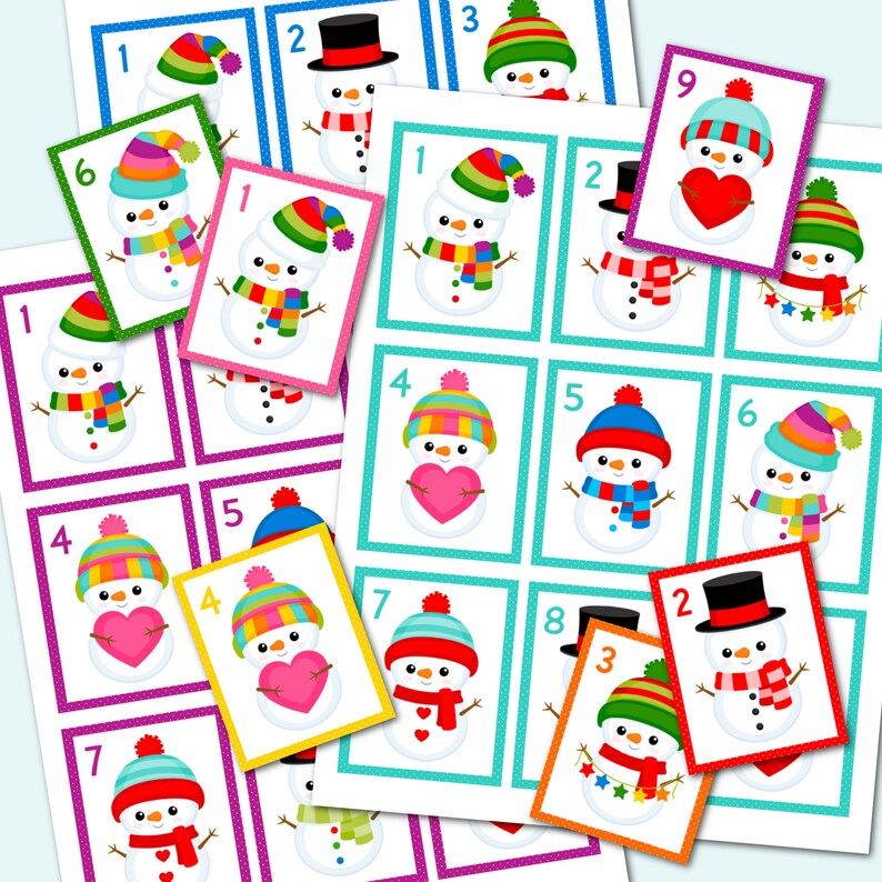 Snowman Scavenger Hunt Game Printable - Etsy