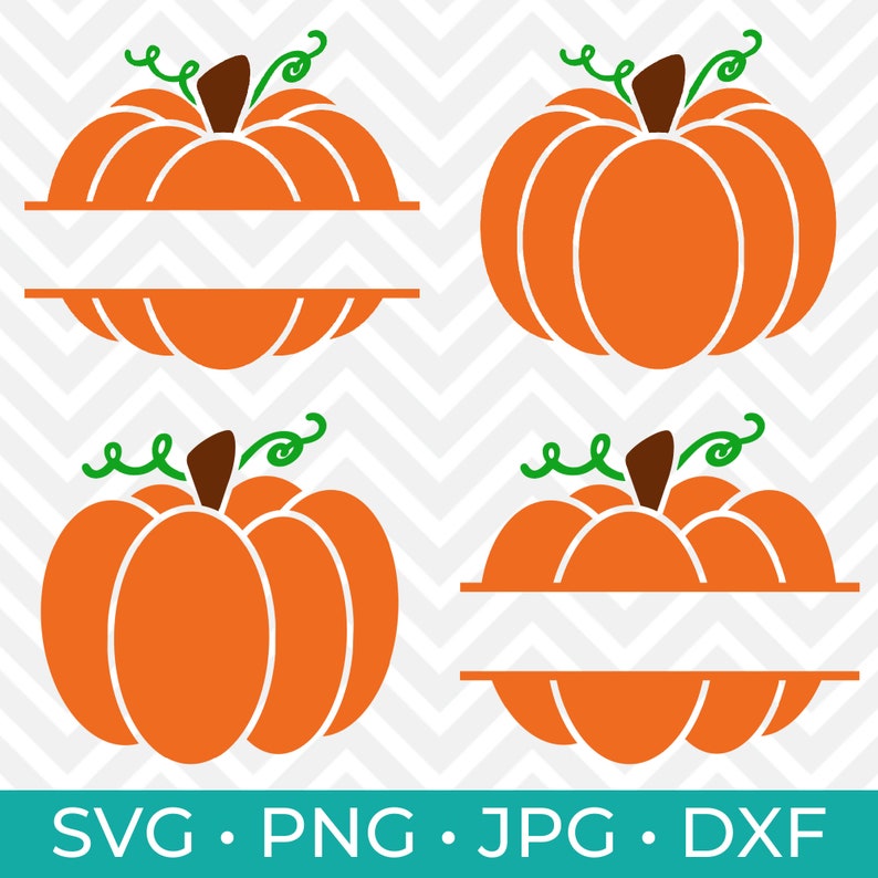 Pumpkin Svg Bundle Fall Svg Pumpkin Split Monogram Svg - Etsy