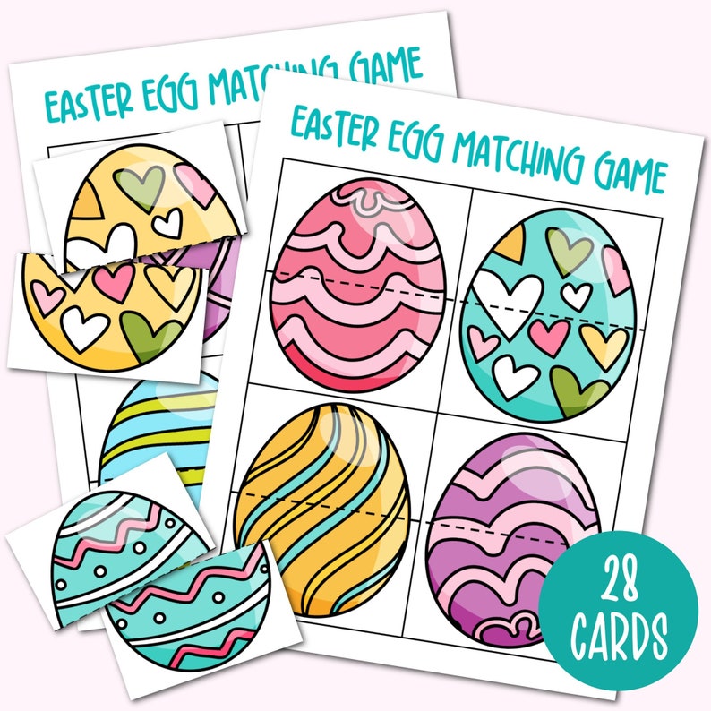 Easter Egg Matching Game - Easter Egg Game - Easter Printable Game ...