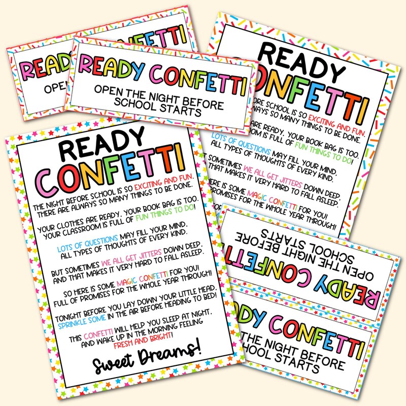 Ready Confetti Bags - Etsy UK
