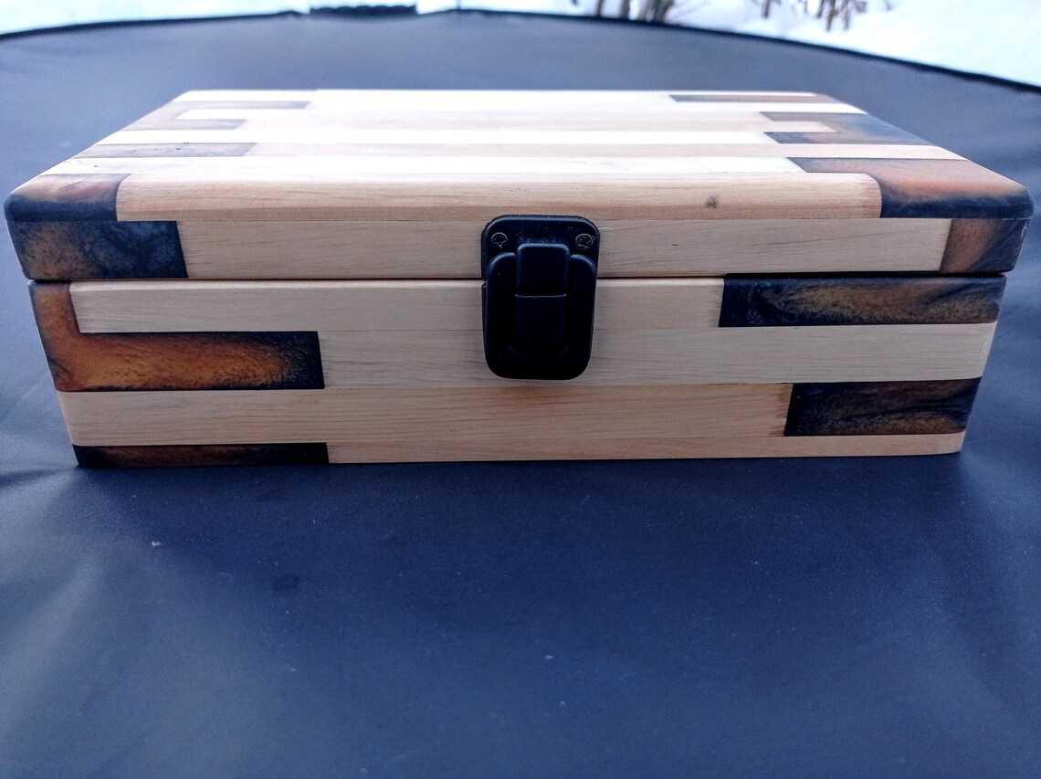 Handmade Unisex Wood and Epoxy Resin Box Fancy Keepsake Box - Etsy