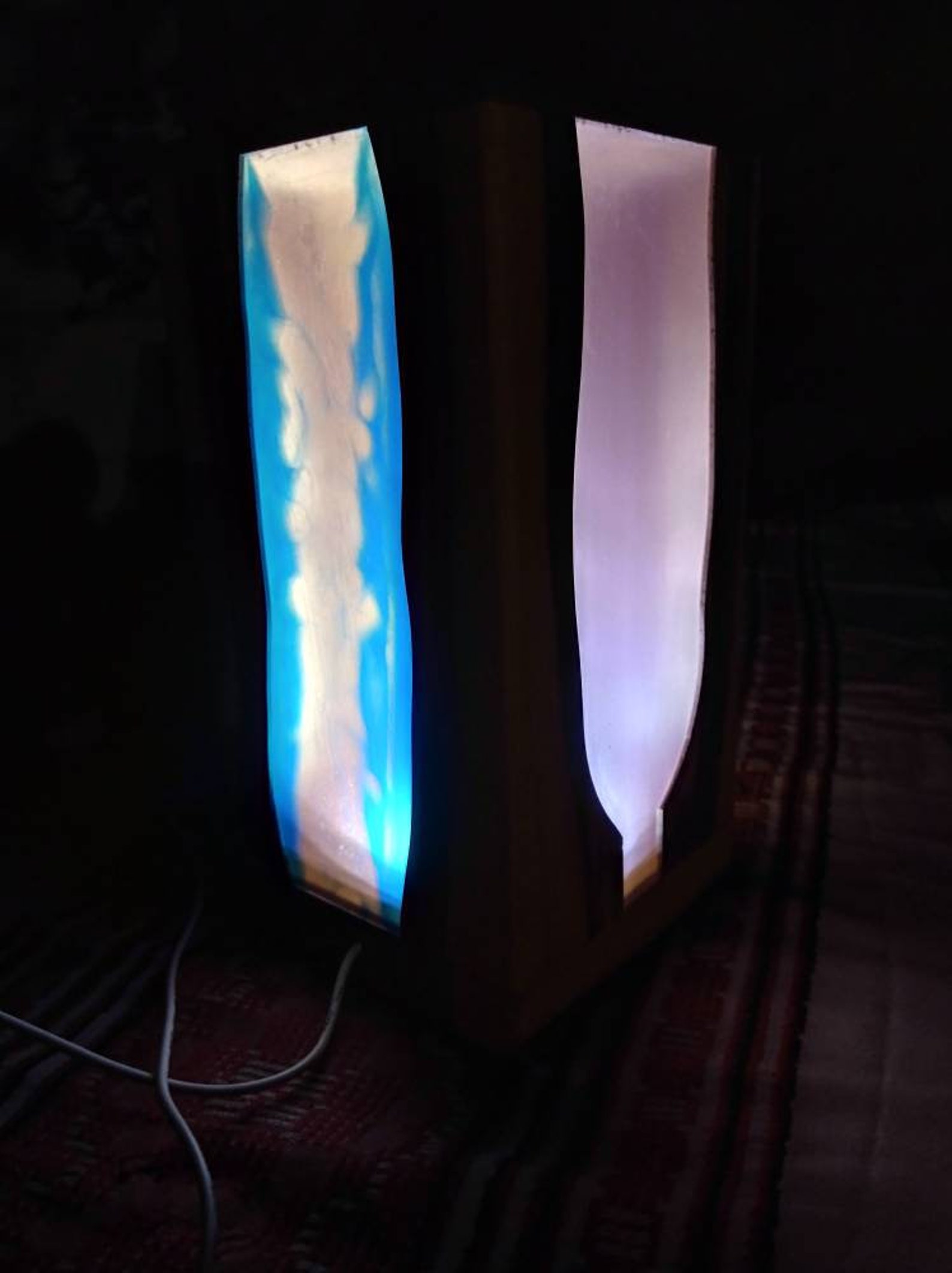 Handcrafted USB Night Light With Lighting Level Control Epoxy Resin ...