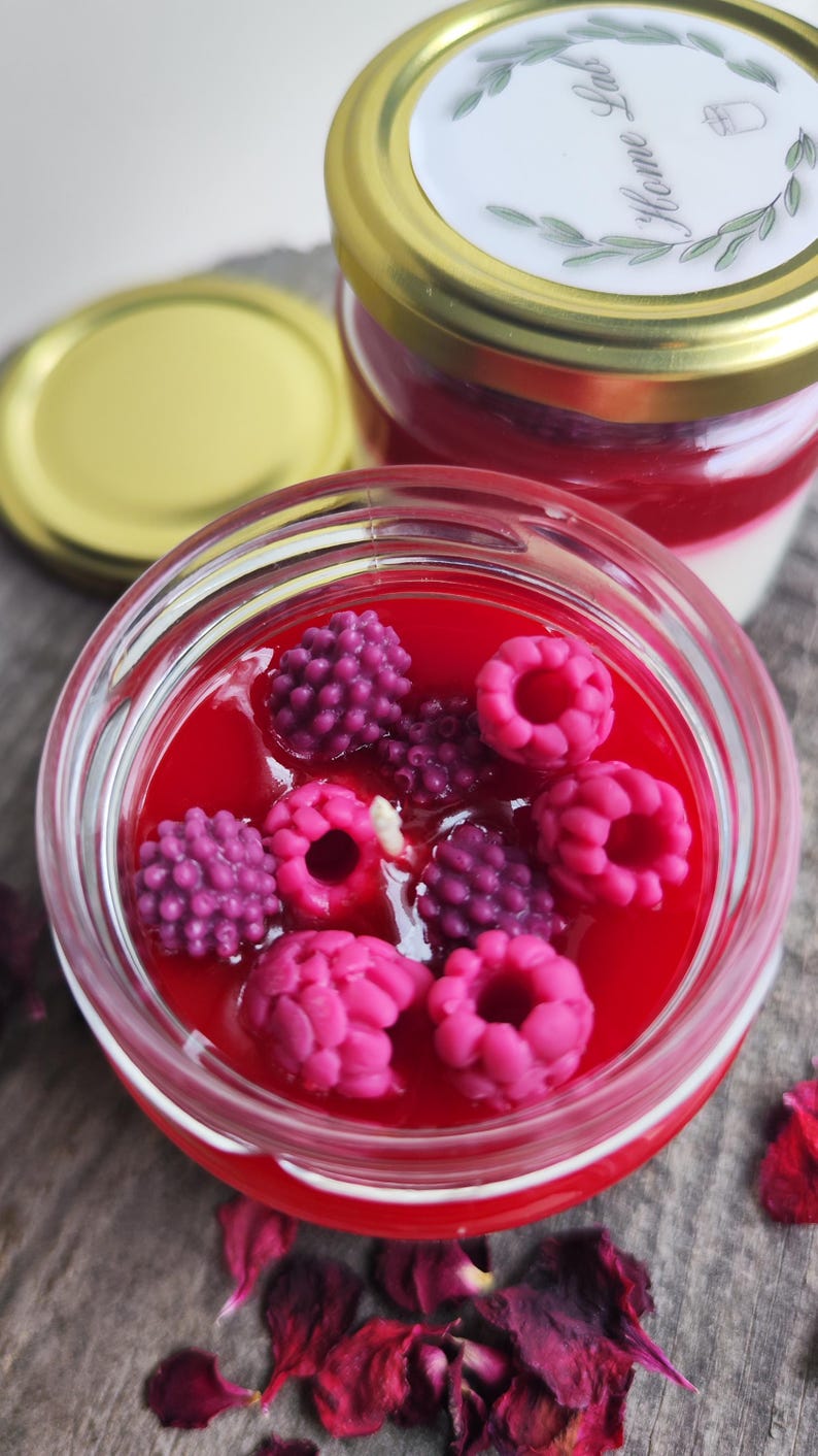 Two Dessert Candles. Berry Candles. Candles in a Jar. Scented Candles ...