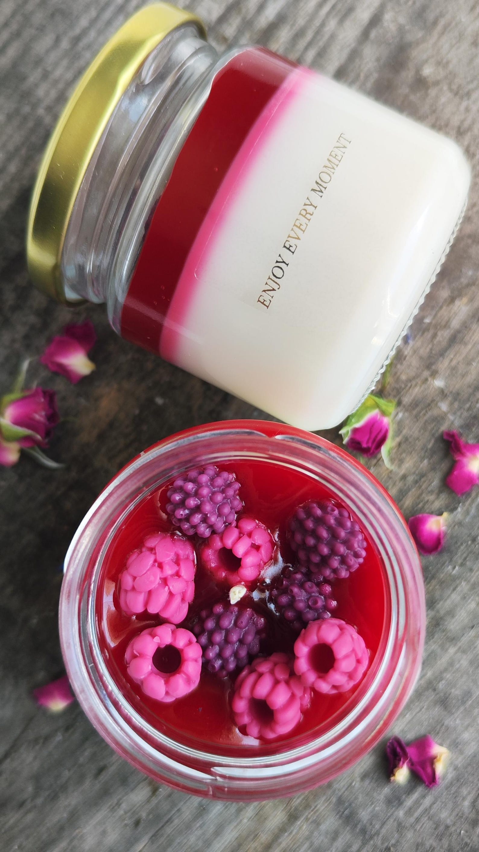 Two Dessert Candles. Berry Candles. Candles in a Jar. Scented Candles ...