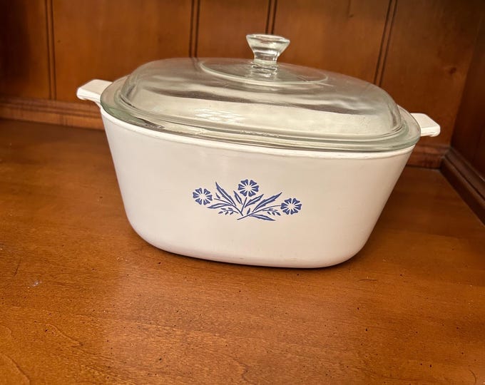 Vintage Corning Ware Blue Cornflower P2 1/2 B With Lid - Etsy