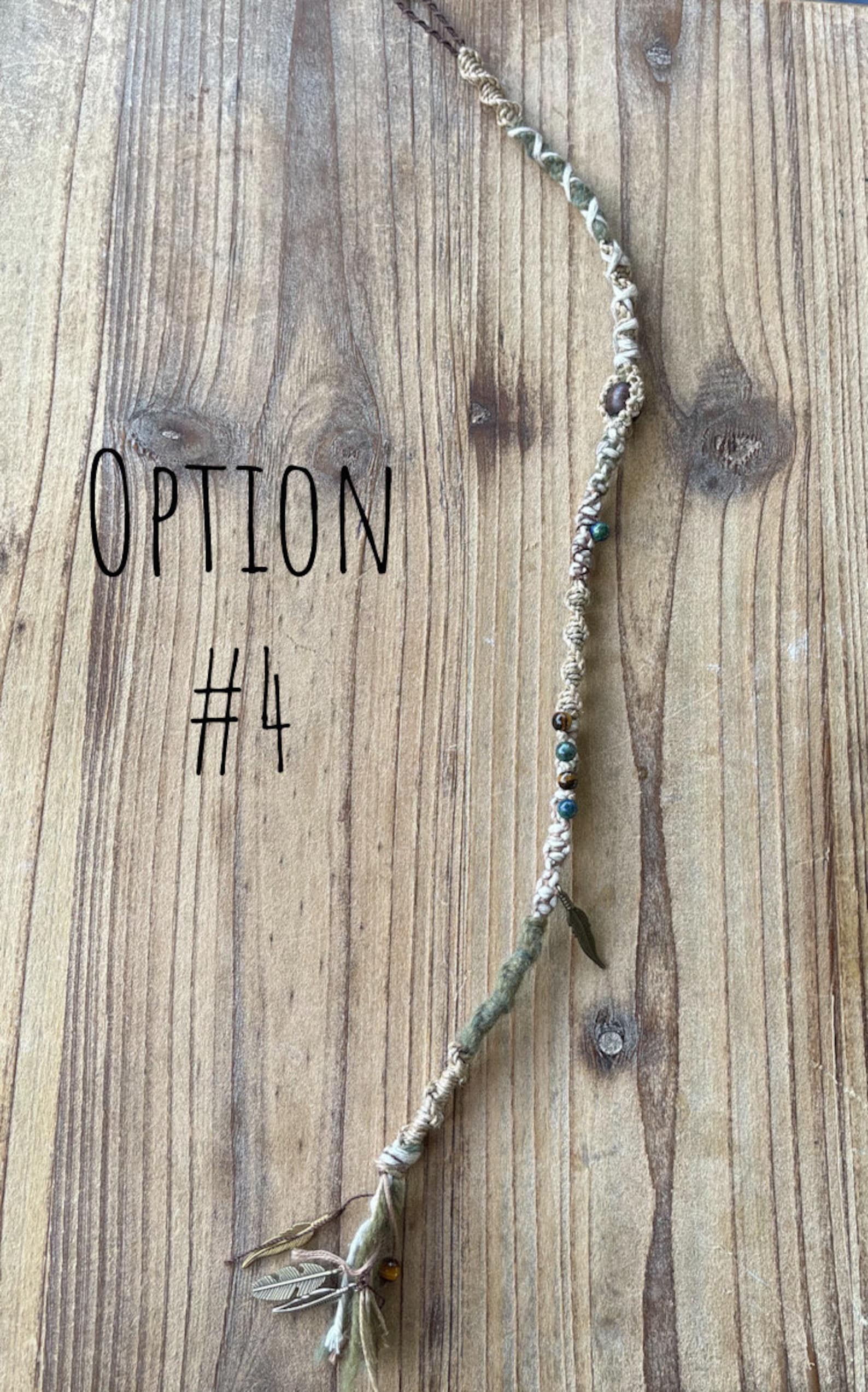 Hemp Macrame Boho Hair Wrap Yarn Dreadlock Decoration for Hair - Etsy