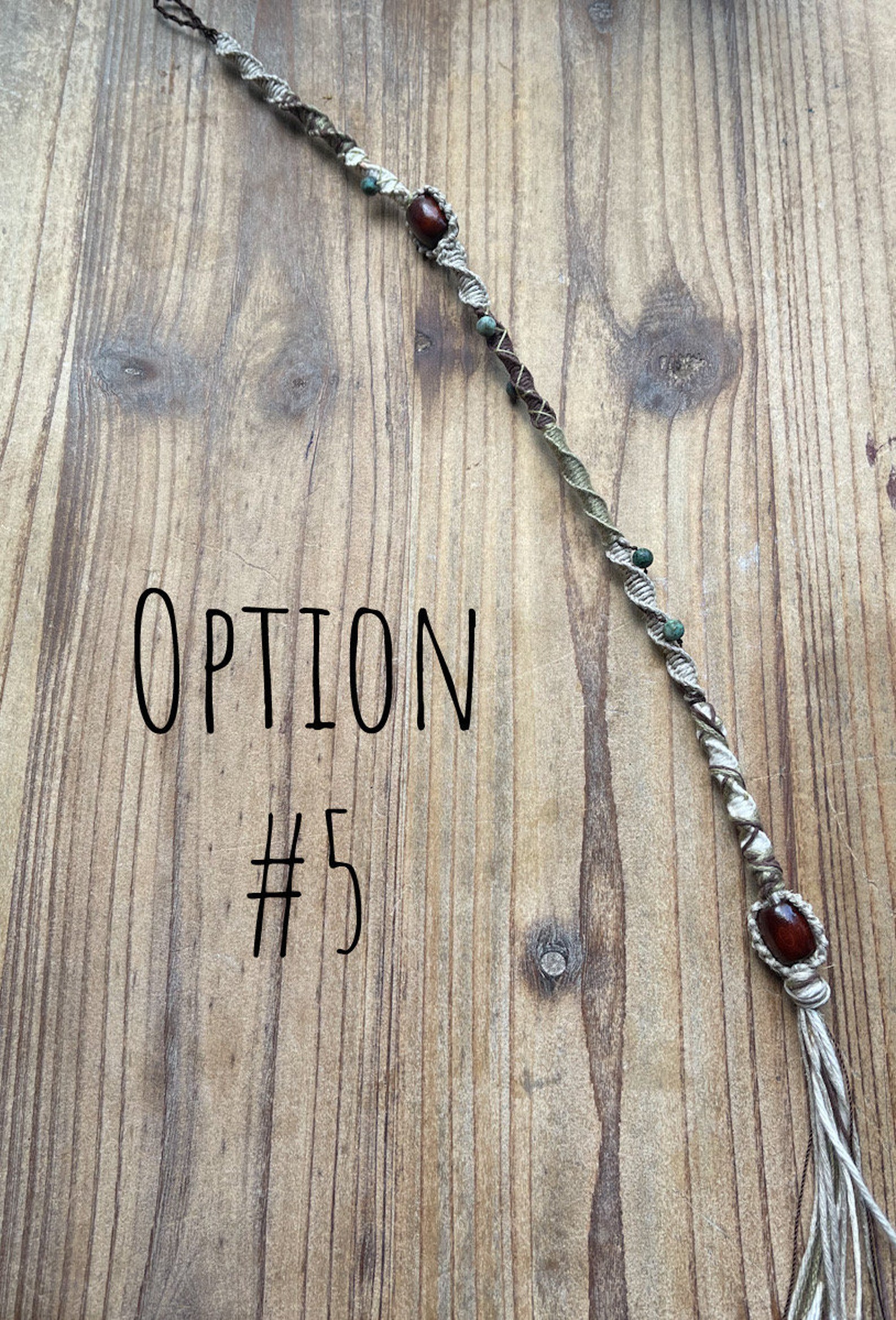 Hemp Macrame Boho Hair Wrap Yarn Dreadlock Decoration for Hair - Etsy