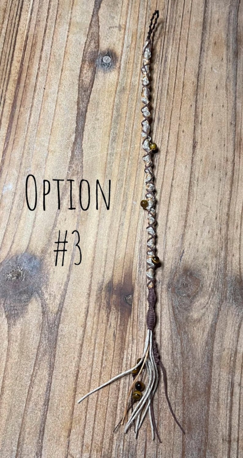 Hemp Macrame Boho Hair Wrap Yarn Dreadlock Decoration for Hair - Etsy
