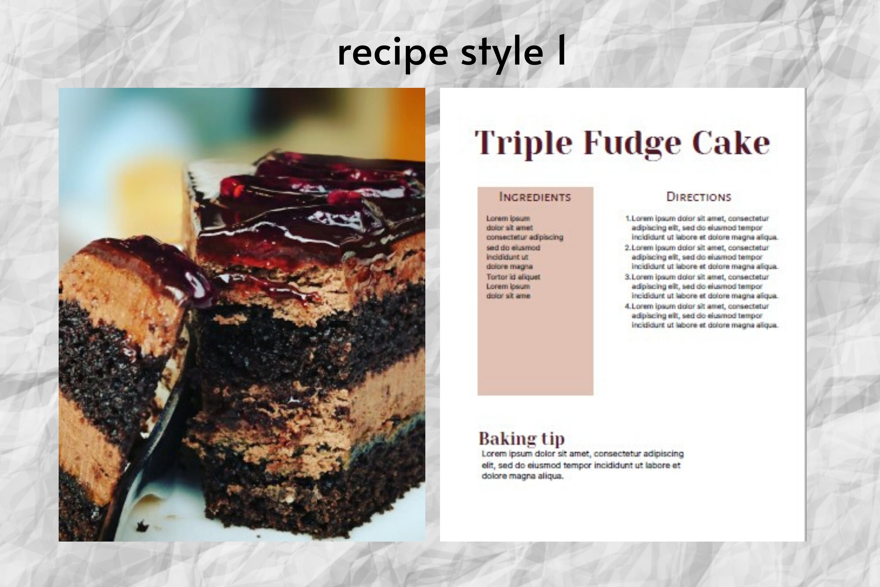 Recipe Ebook Template, Recipe Template, Cookbook Template, Recipe Ebook ...