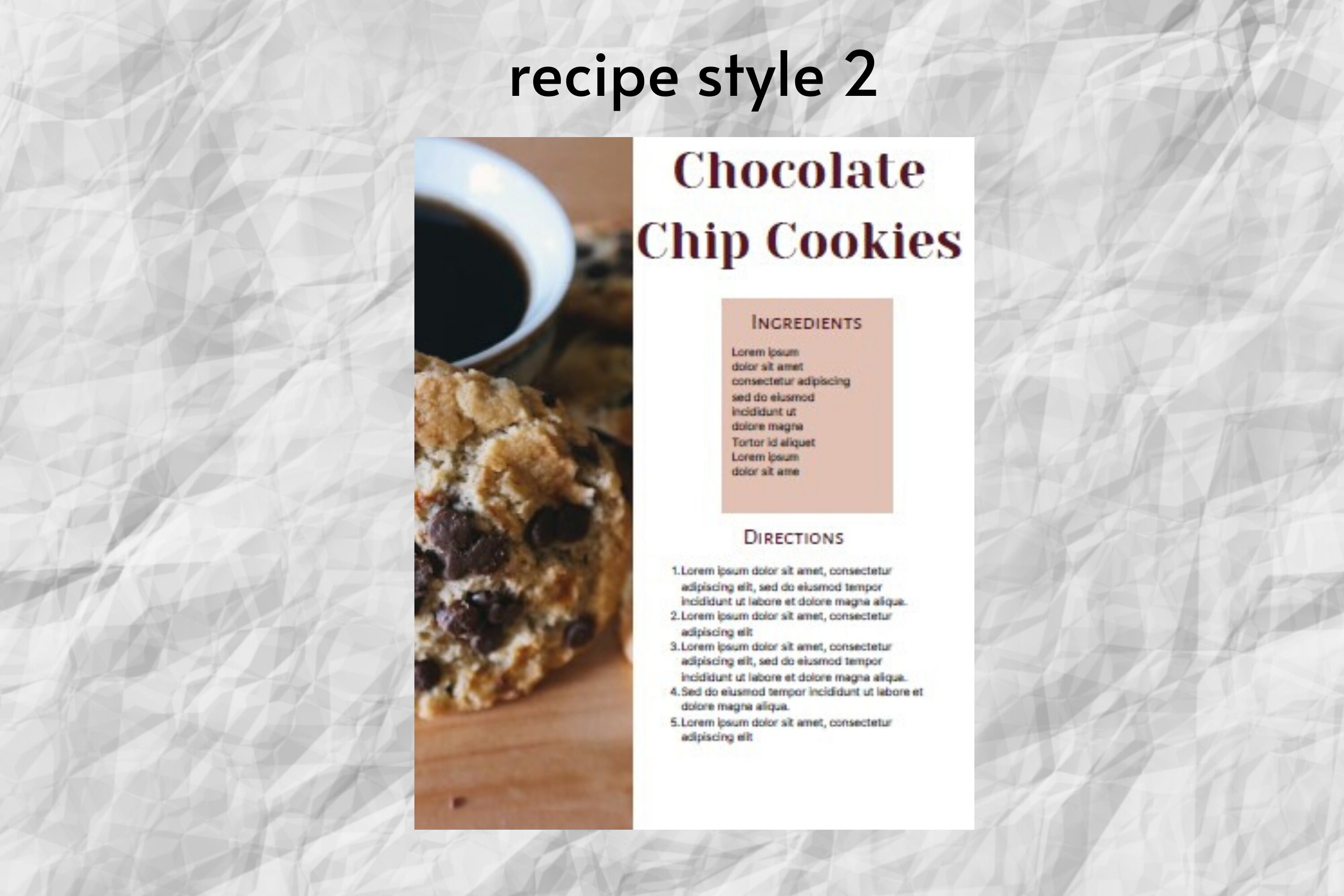 Recipe Ebook Template, Recipe Template, Cookbook Template, Recipe Ebook ...