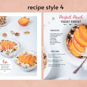 Recipe Ebook Template, Recipe Template, Cookbook Template, Recipe Ebook ...