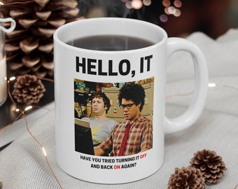 The IT Crowd Mug/cup Maurice Moss Richard Ayoade Face Geek Nerd ...