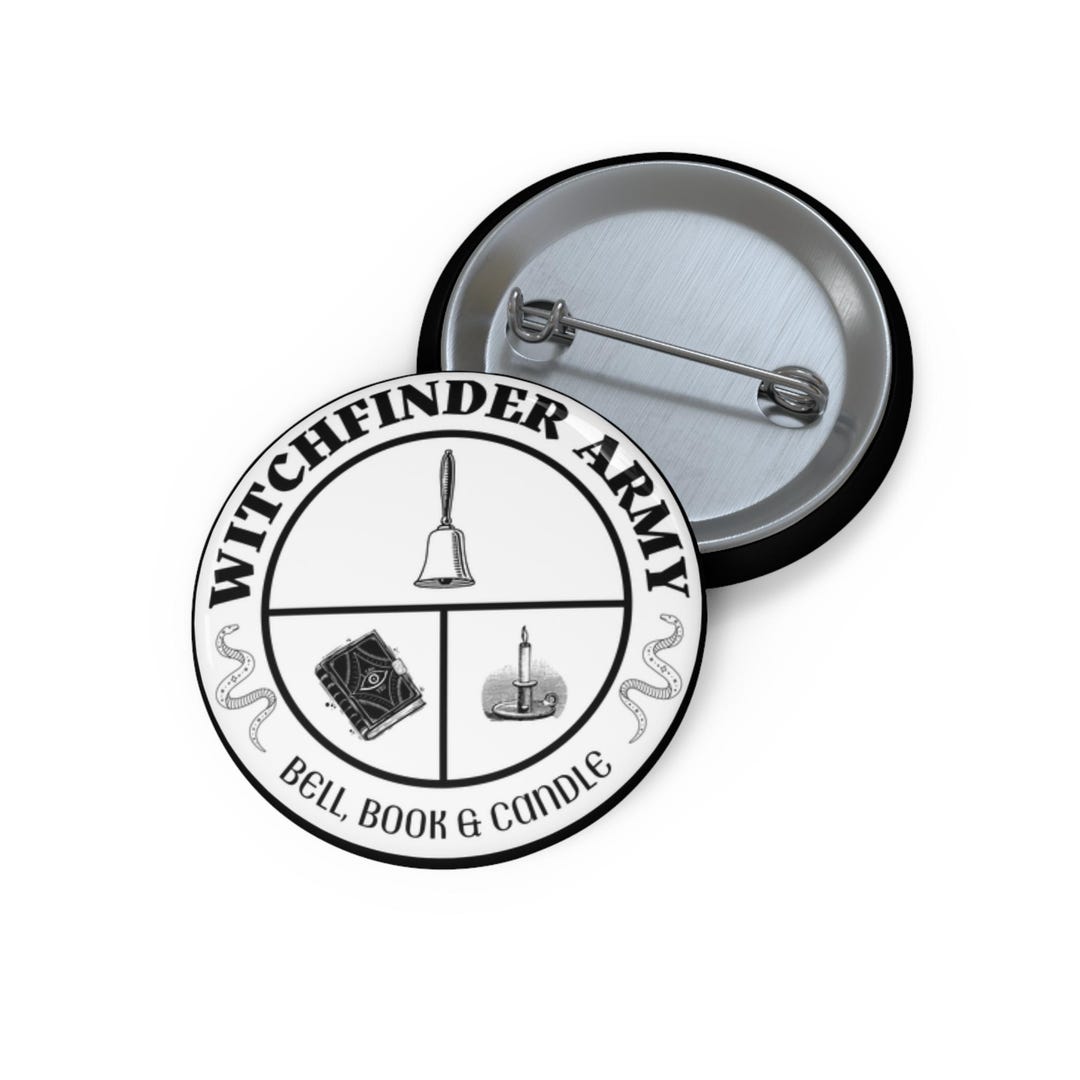 Witchfinder Army Pin Button: Gothic Witchcraft Fashion Accessory - Etsy