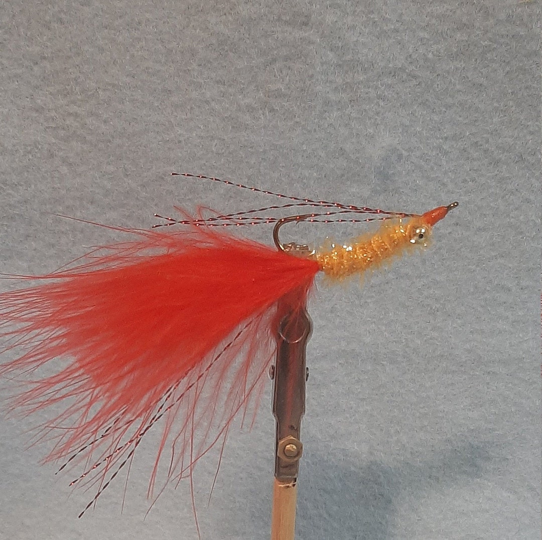 Red Worm Fly: Rockfish Fly - Etsy