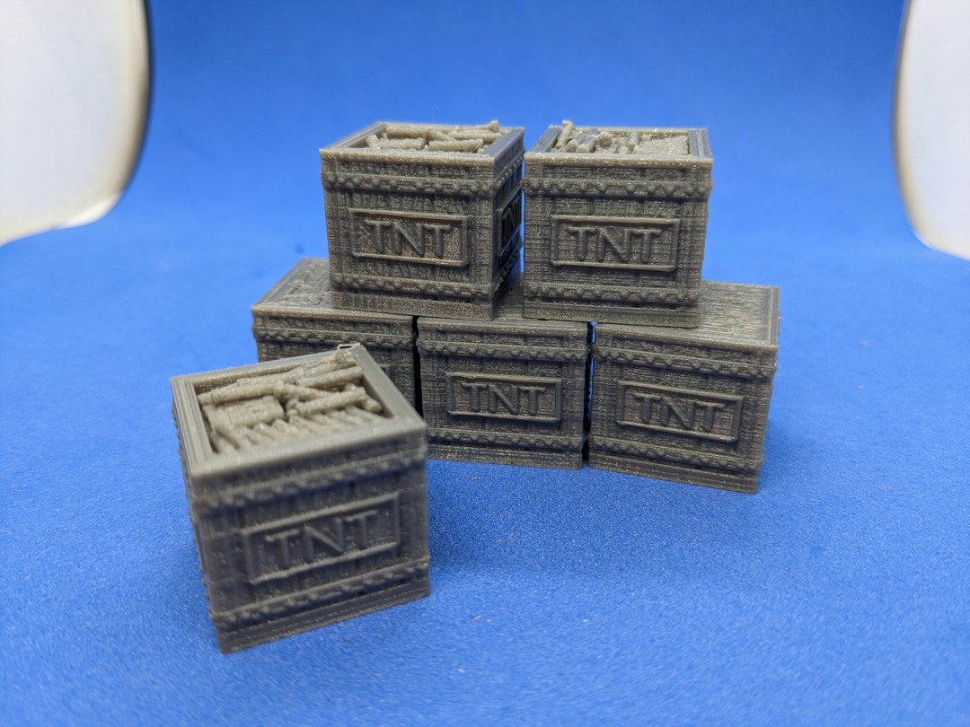 6x TNT Dynamite Crates Boxes 28mm 1:56 Model Scale Miniature | Dnd Bolt ...