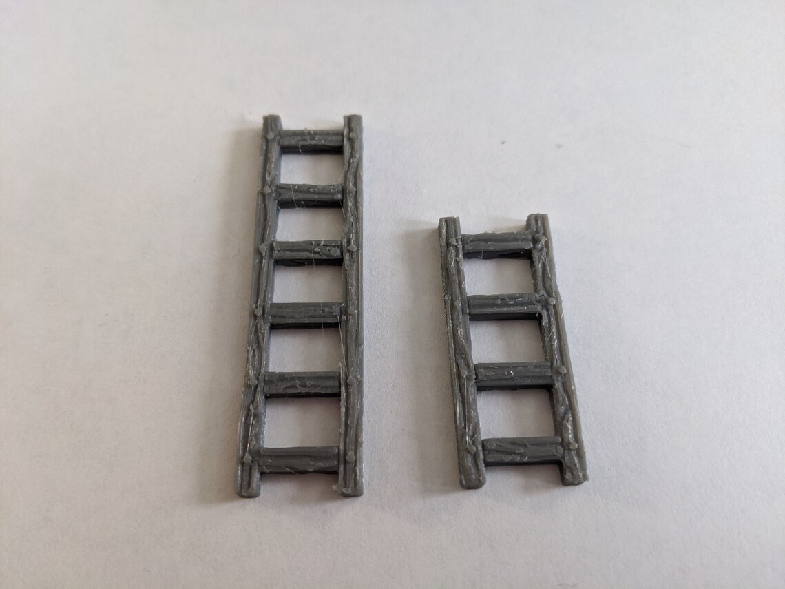 4x Ladders Pack Set | 28mm 1/56 Scale Miniature | Dnd Bolt Action D&D ...