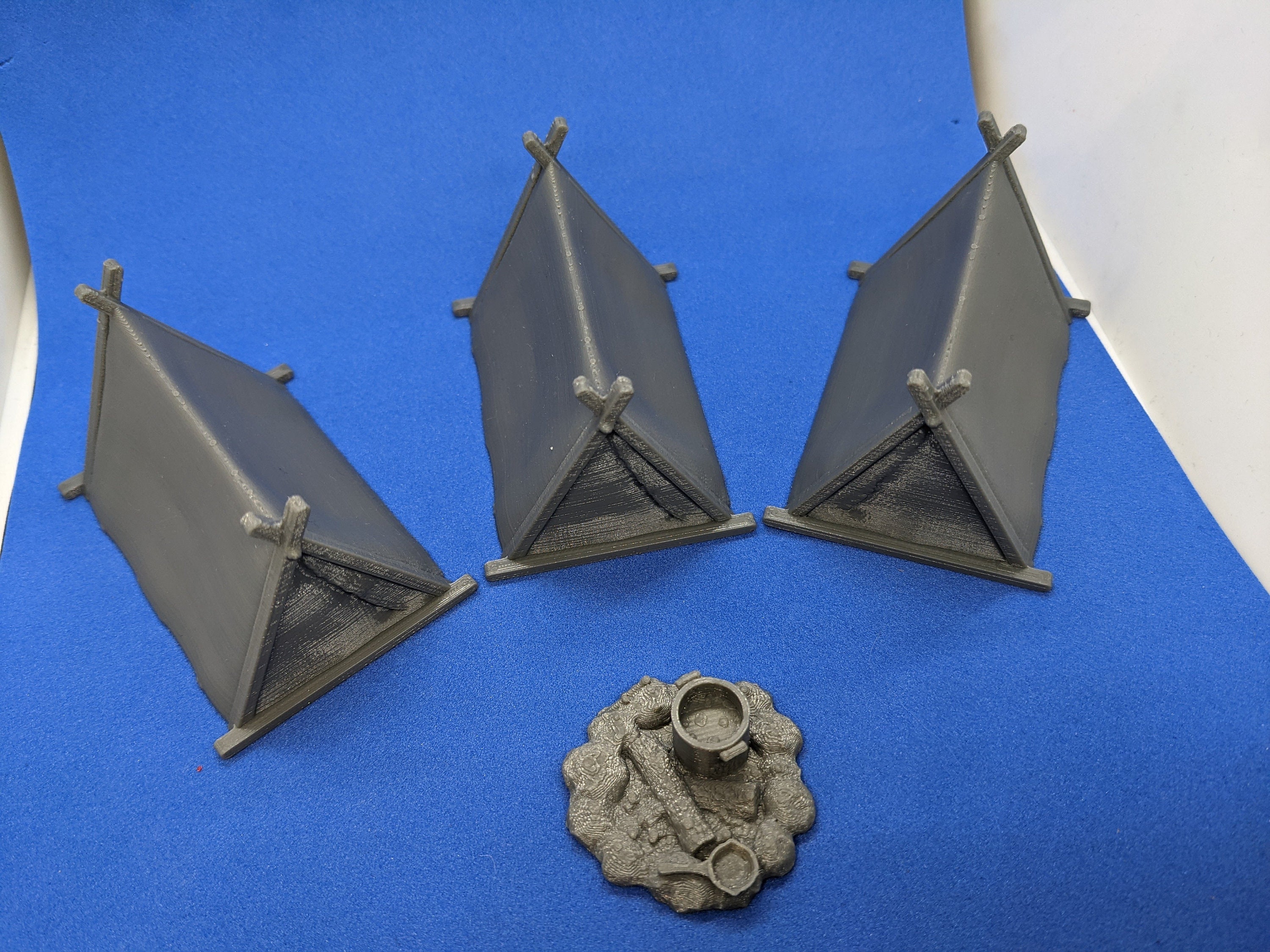 Viking Tents Camp Campsite Set | 28mm 1/56 Scale Miniature Dnd ...
