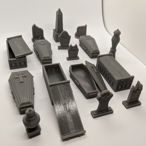 Grave Cemetery Set | 28mm 1/56 20mm Scale Miniature Dnd Bolt Action ...