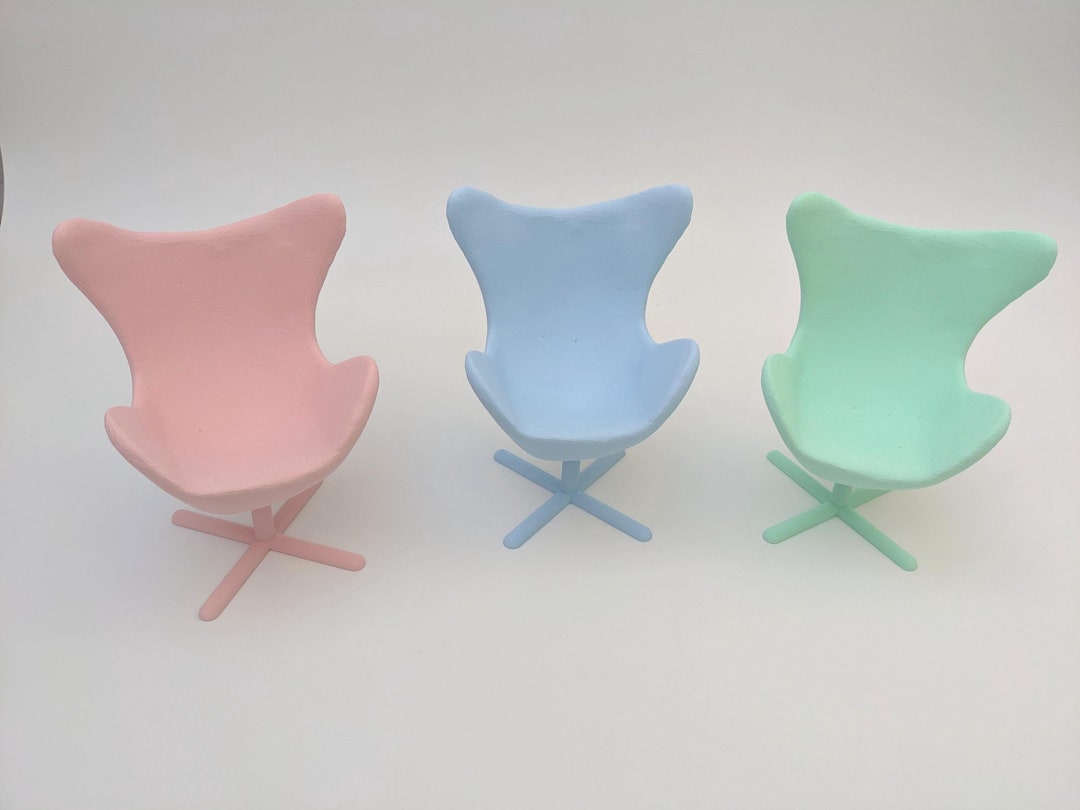 Retro Egg Chair | 1/6 Scale Blythe BJD Doll | 20x Colours! | Miniature ...