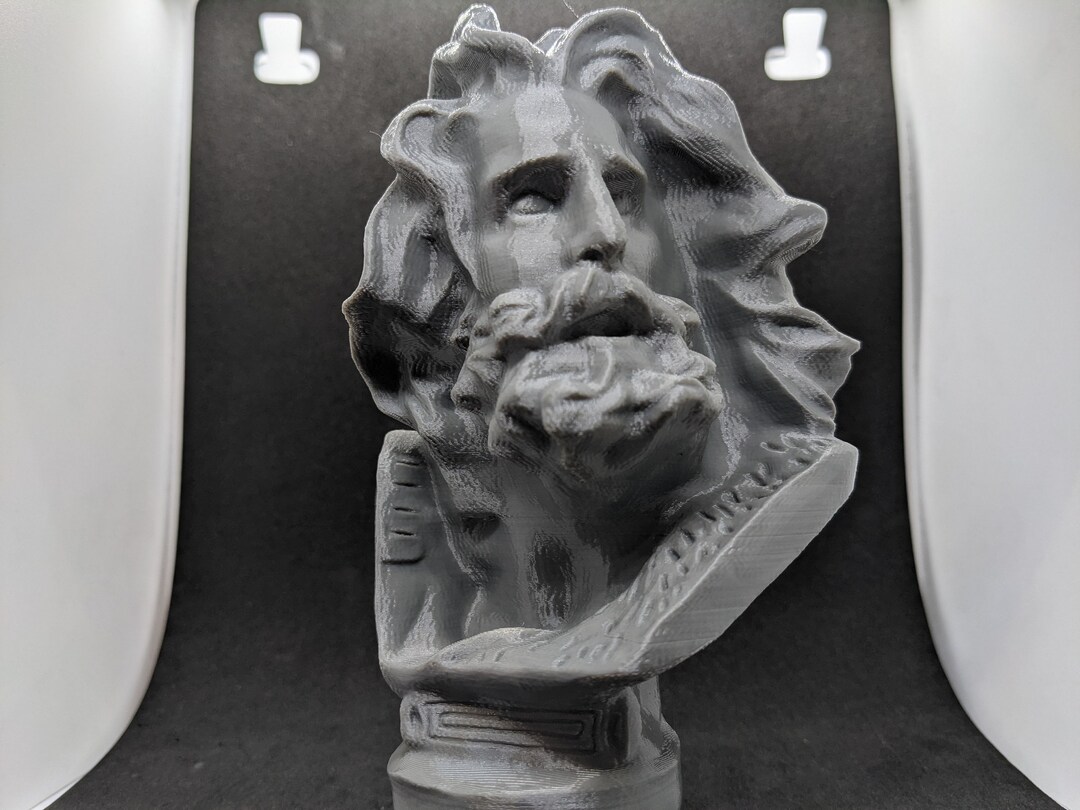 Zeus Greek God of War Bust | Ornament Figure | Paintable Art Model ...