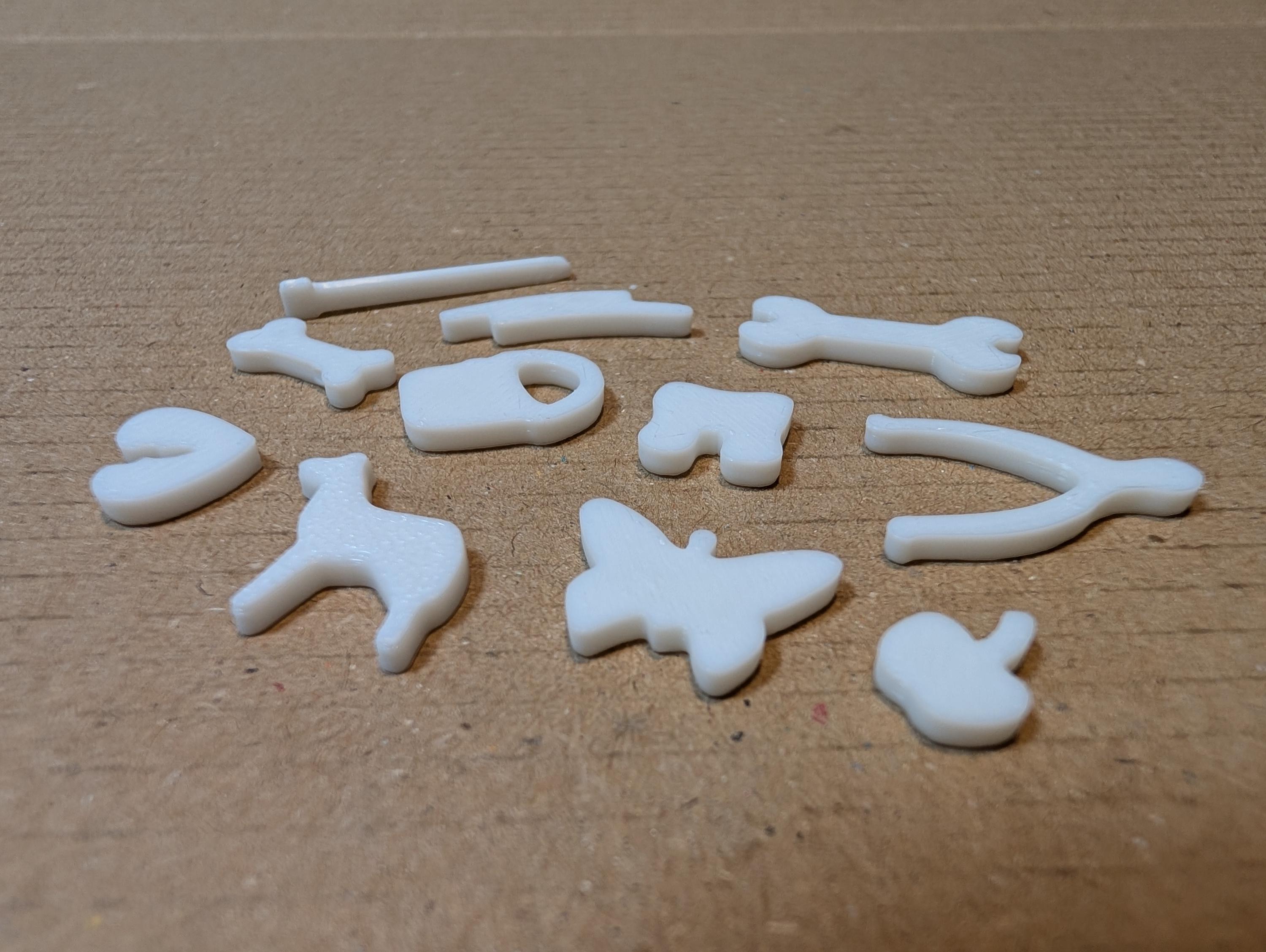 Operation Game Compatible Parts - 11 White Pieces - Replacement Parts ...