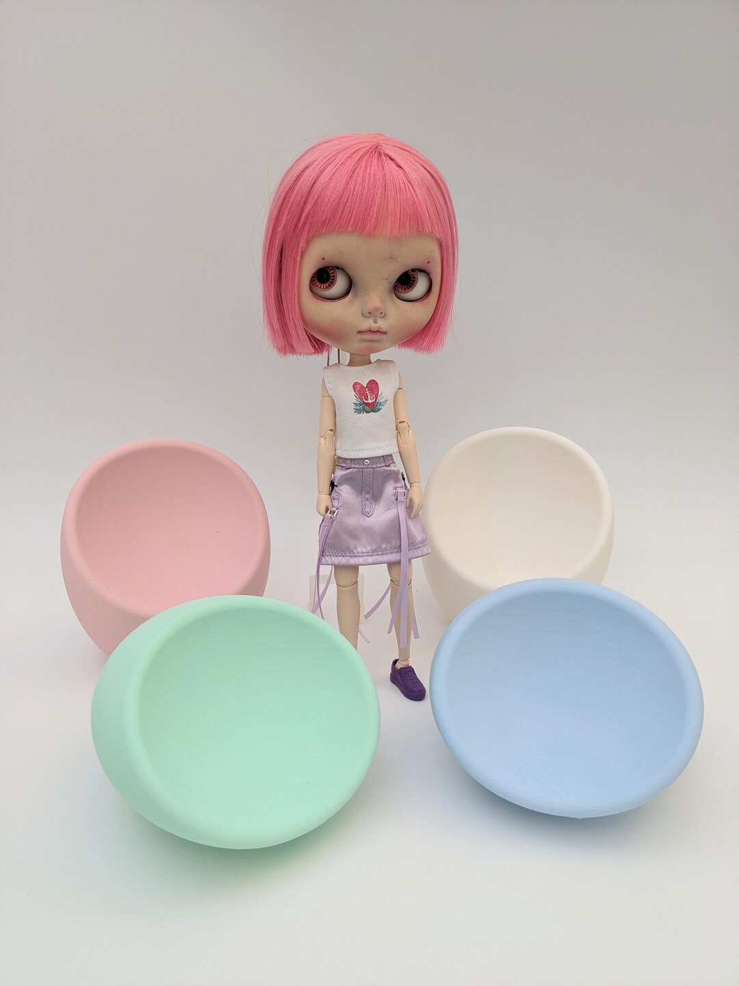 Space Age Egg Retro Chairs | Blythe Dolls House BJD | 1/6 Scale ...