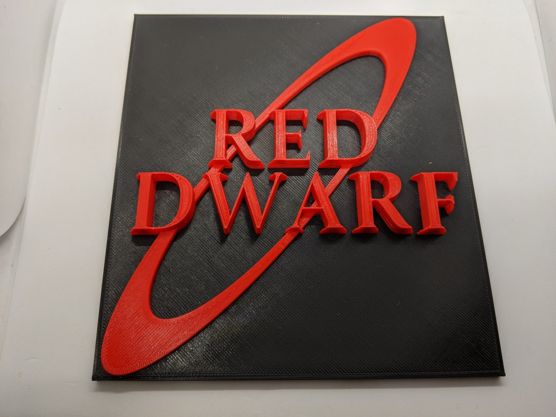 Red Dwarf Logo Sign Plaque Model Prop Replica Figurine | Etsy