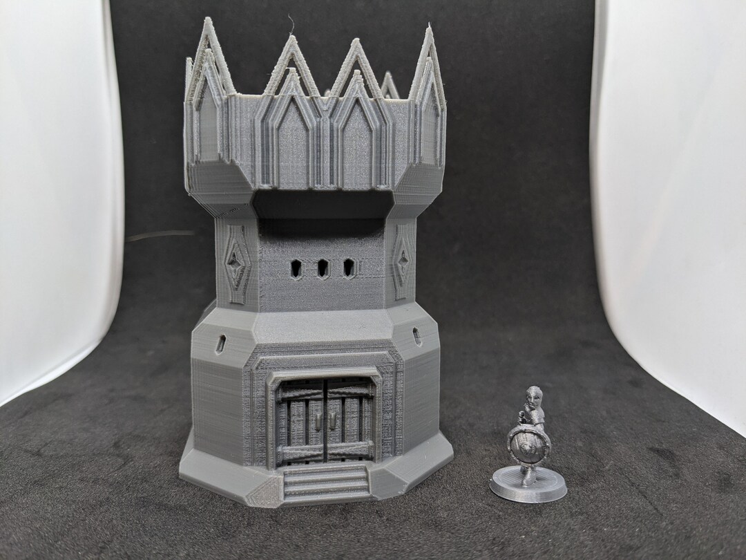 Dwarven Watchtower Building 28mm 1/56 Scale Miniature Dnd RPG Fantasy ...