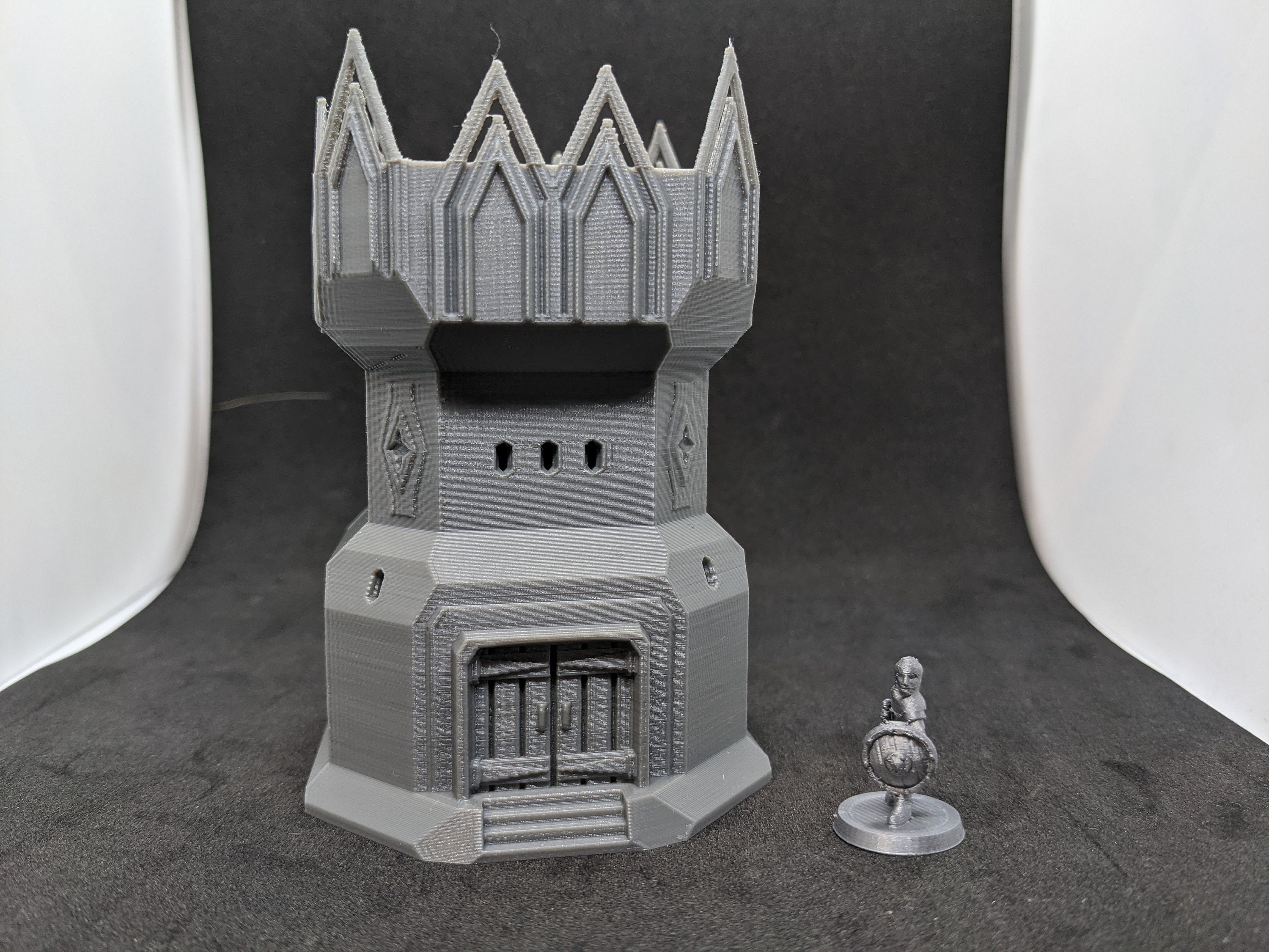 Dwarven Watchtower Building | 28mm 1/56 Scale Miniature Dnd | RPG Fantasy Tabletop Diorama ...