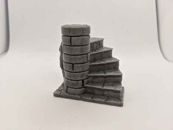 Crypt Stairs 28mm 1/56 20mm 1:76 Scale Miniature Dnd Bolt | Etsy