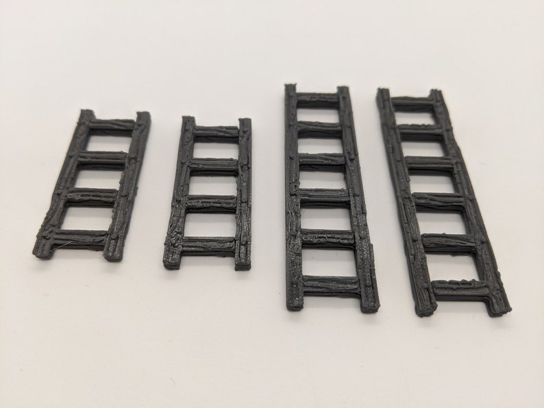 4x Ladders Pack Set 28mm 1/56 Scale Miniature Dnd Bolt - Etsy UK