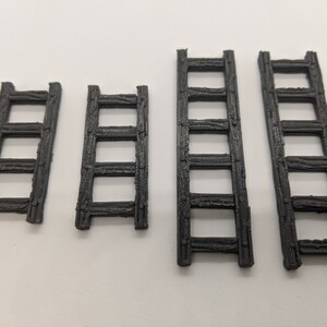 4x Ladders Pack Set | 28mm 1/56 Scale Miniature | Dnd Bolt Action D&D ...
