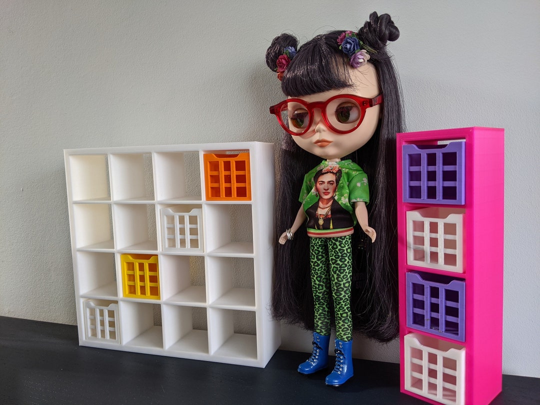 Doll Cube Cuboid Cupboards | Dolls House Shelves Shelving Unit 1/6 ...