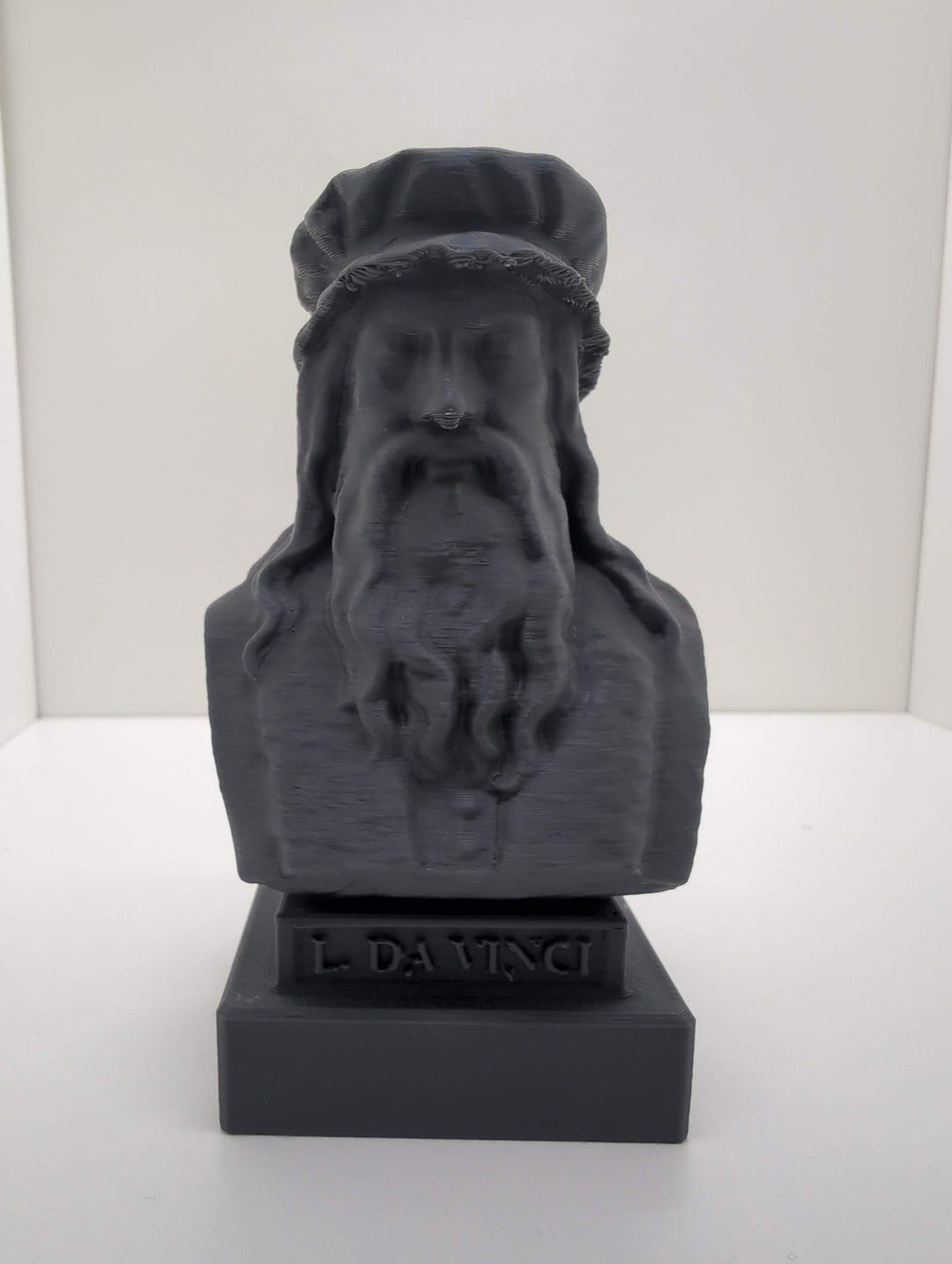 Leonardo Da Vinci Bust | Ornament Figure | Paintable Art Model Figurine ...