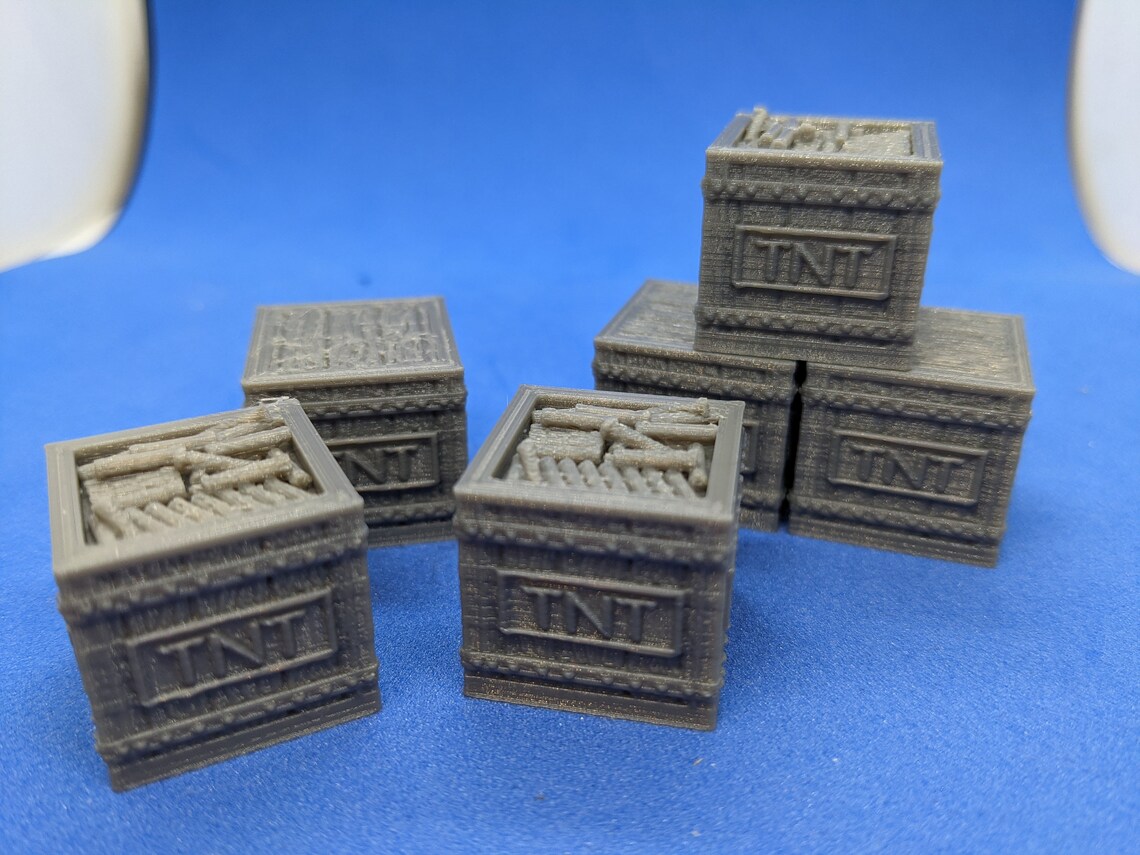 6x TNT Dynamite Crates Boxes 28mm 1:56 Model Scale Miniature - Etsy