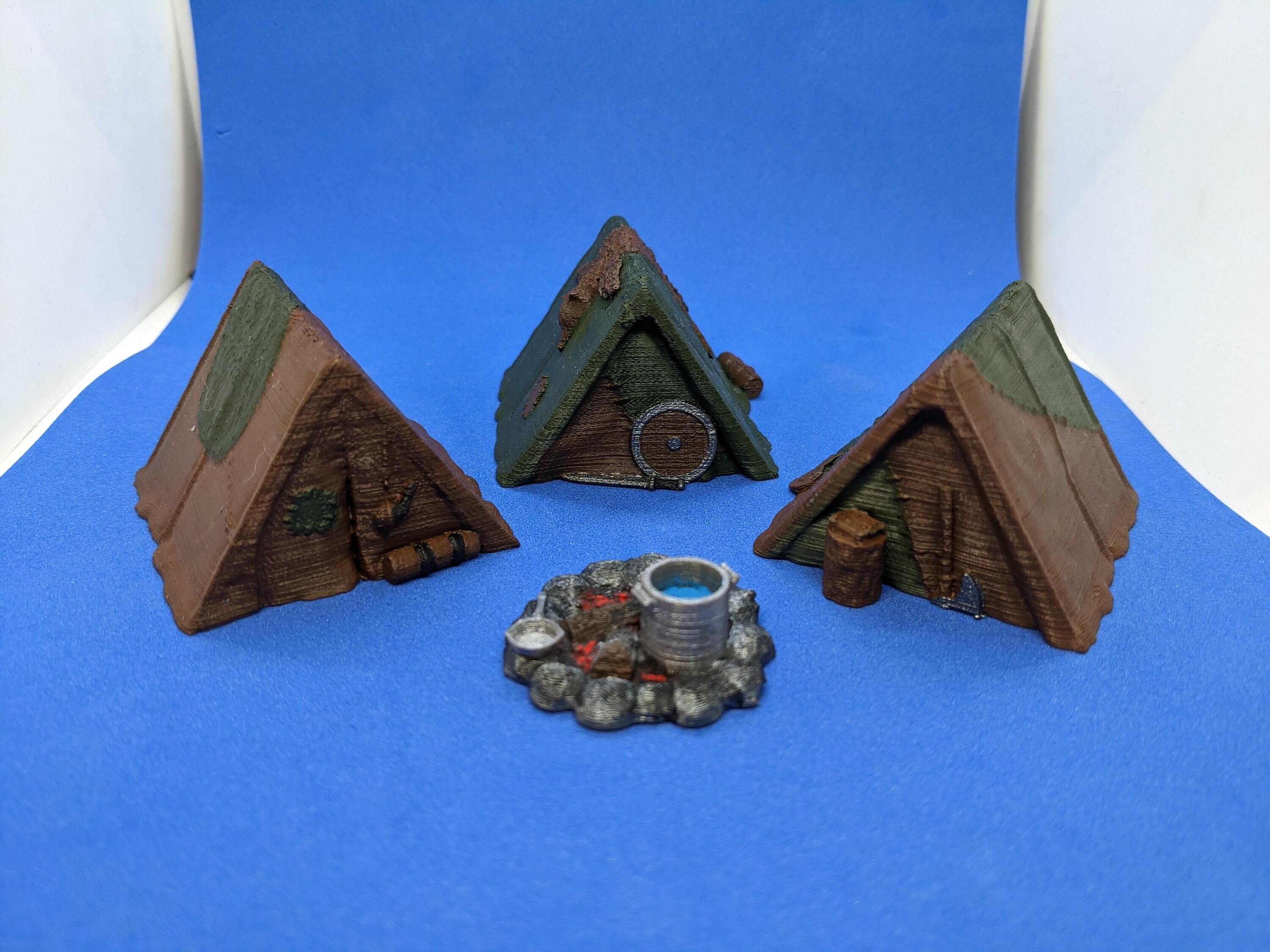 Adventurer Camp Campsite Set 28mm 1/56 Scale Miniature Dnd - Etsy