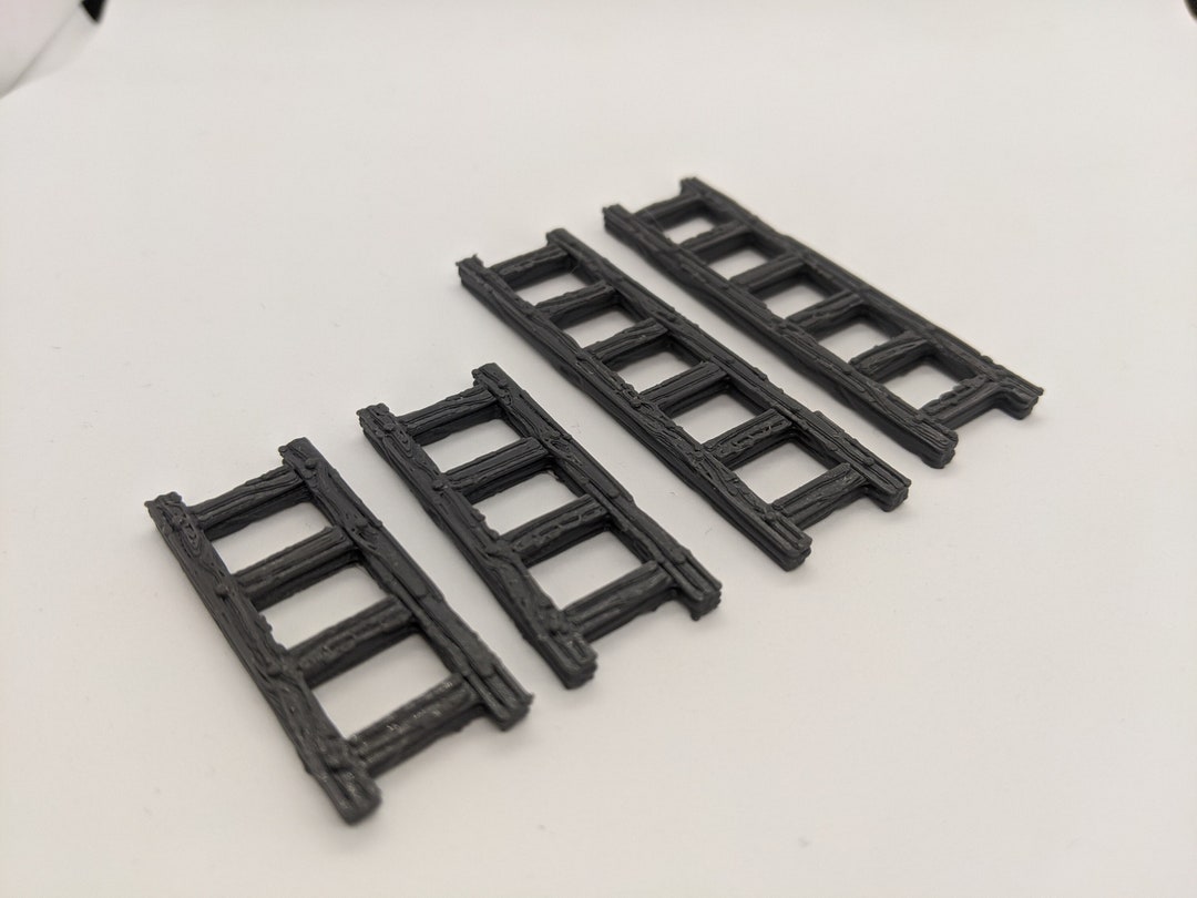 4x Ladders Pack Set | 28mm 1/56 Scale Miniature | Dnd Bolt Action D&D ...