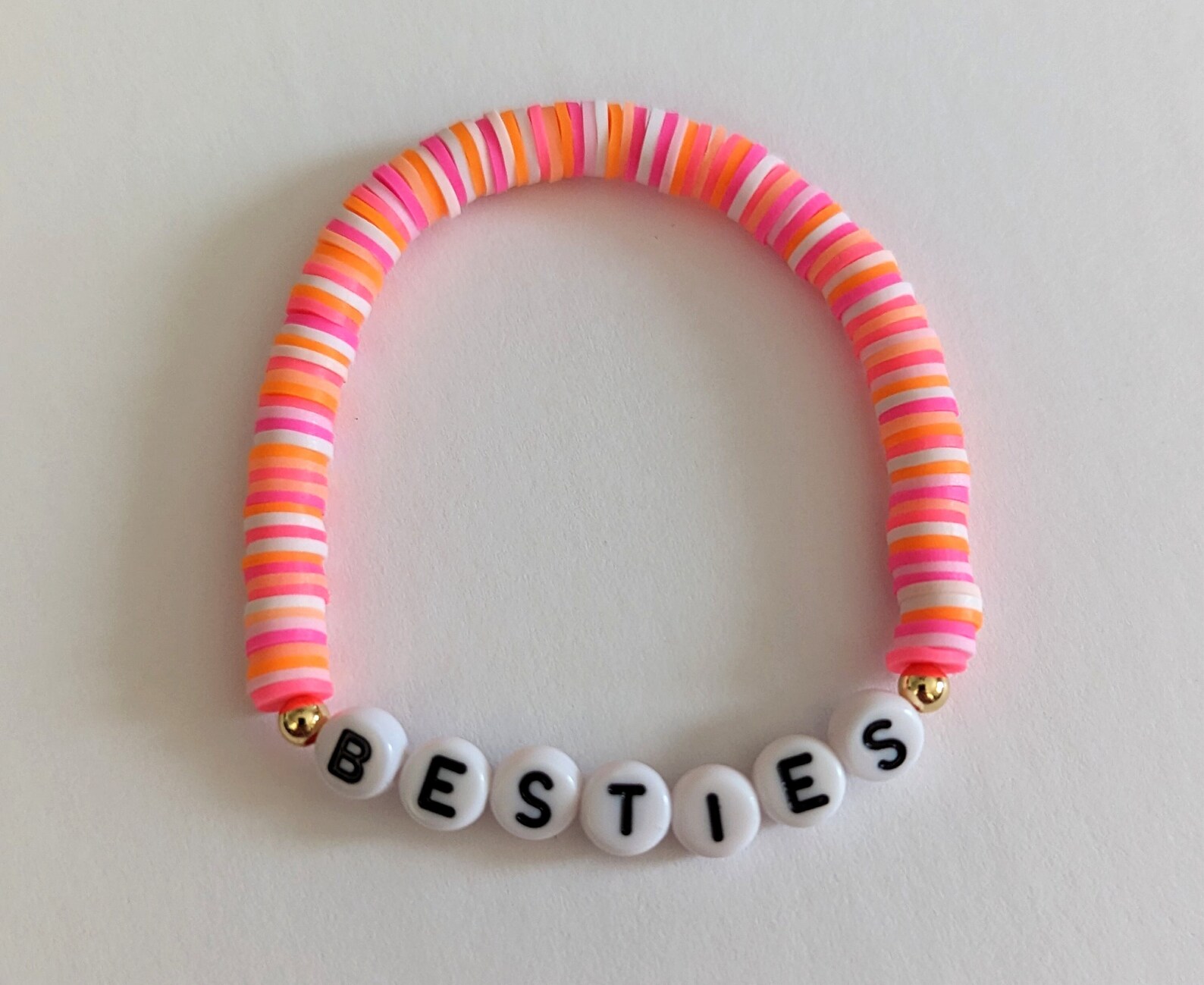 Set of 3 Besties Heishi Beaded Bracelets - Etsy
