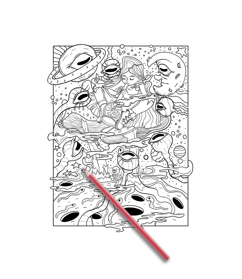 Stoner Coloring Book, Adult Coloring Book, Weed Coloring Book, Digital ...